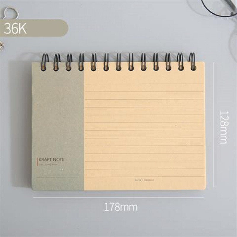 Square Retro Kraft Paper Portable Notes Small Notepad Pocket - Etsy