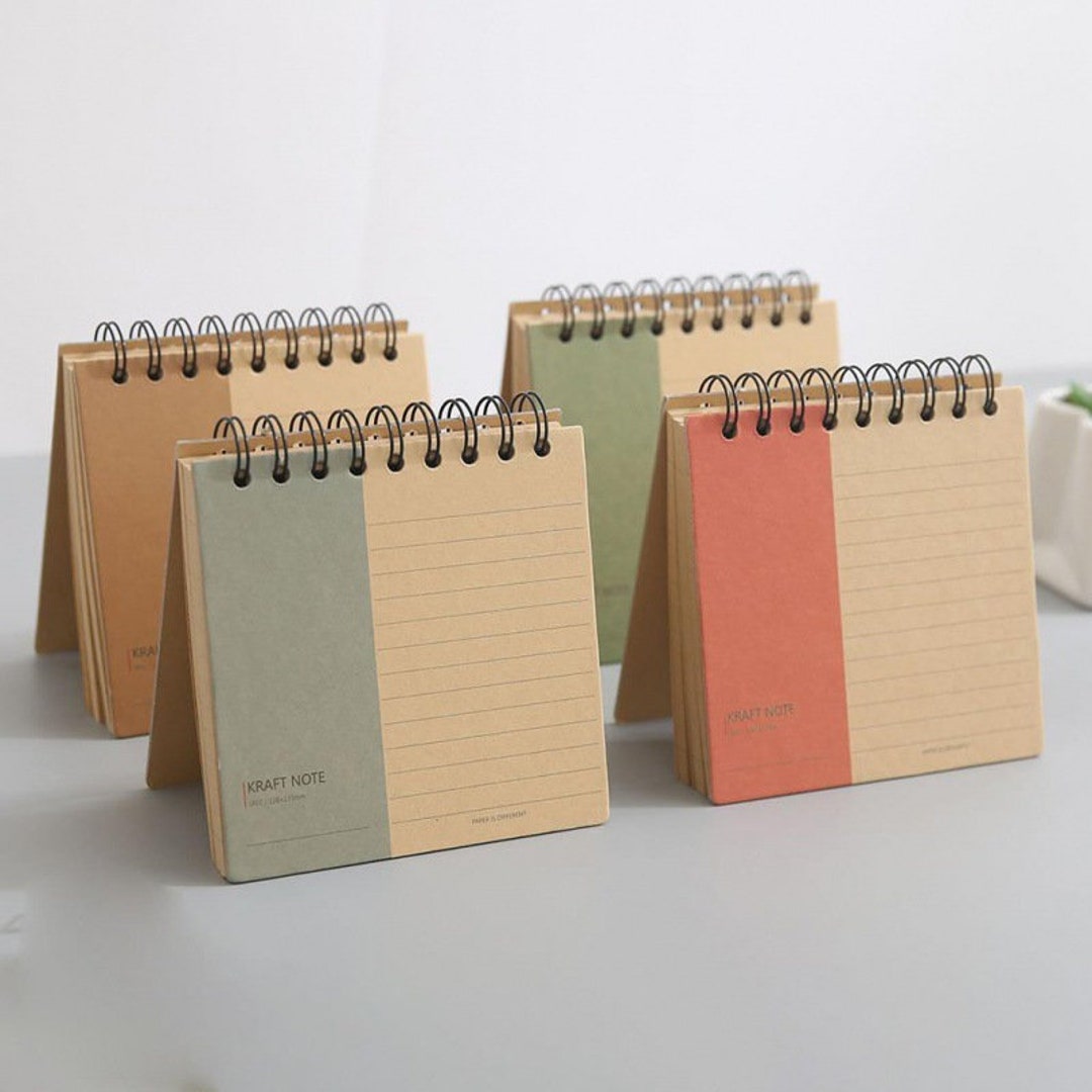 Square Retro Kraft Paper Portable Notes Small Notepad Pocket - Etsy