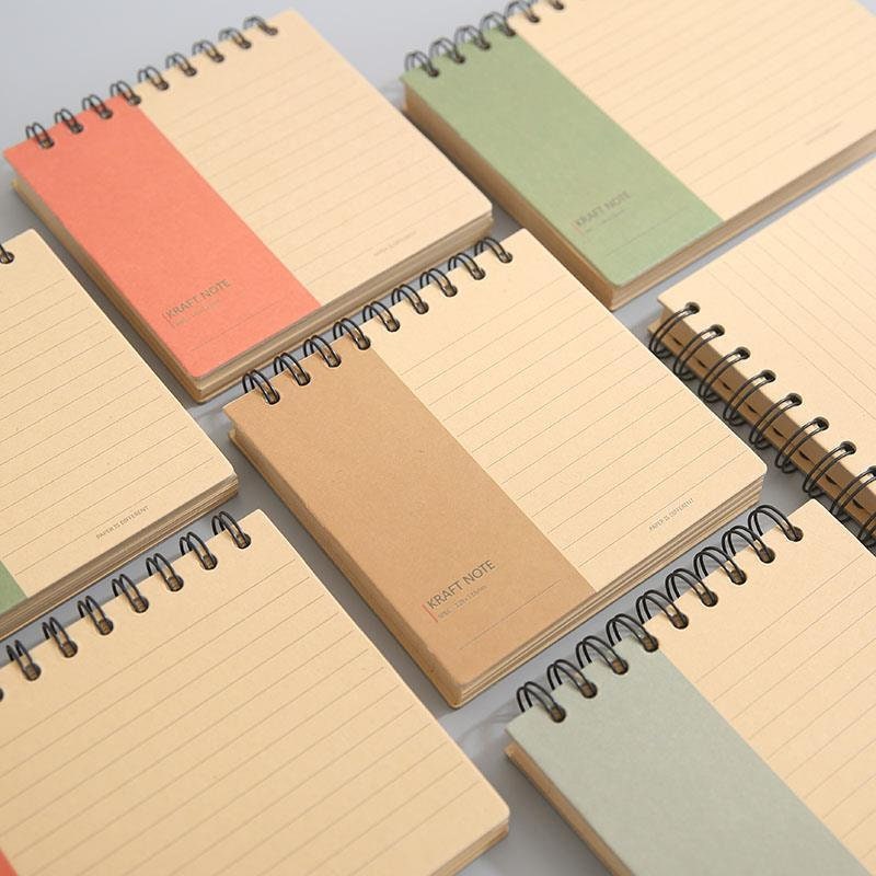 Square Retro Kraft Paper Portable Notes Small Notepad Pocket - Etsy