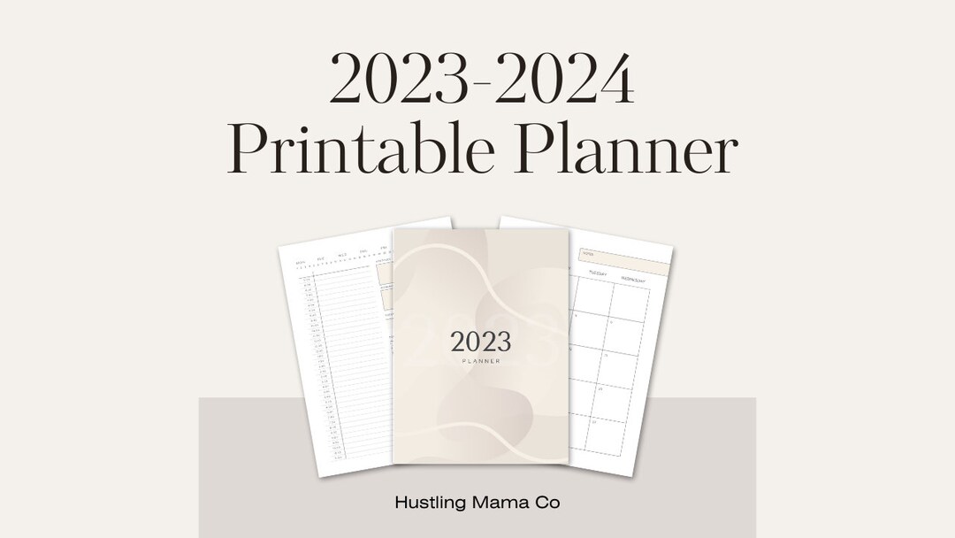 2023-2024 Printable Planner - Etsy