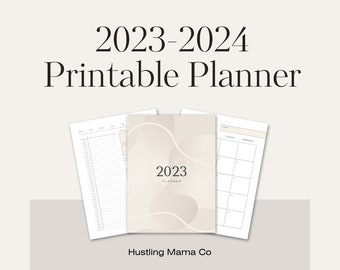 2023-2024 Printable Planner, Daily Agenda, Instant Download A4 ...