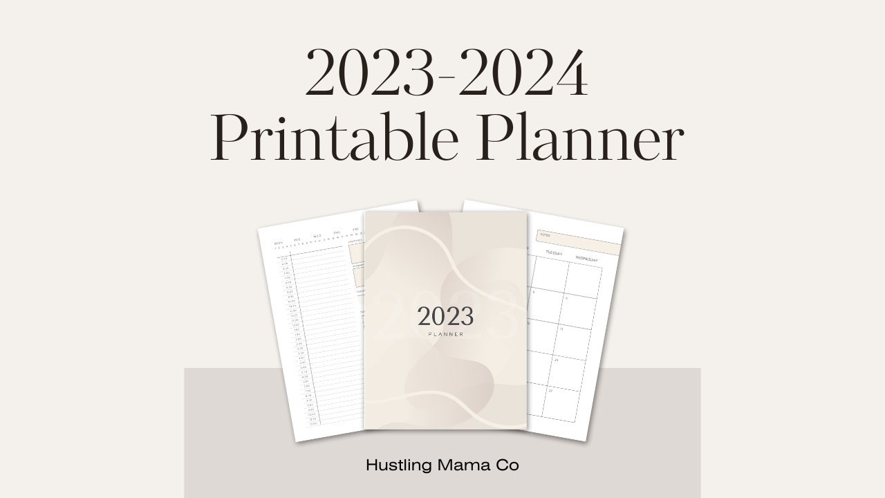2023-2024 Printable Planner - Etsy