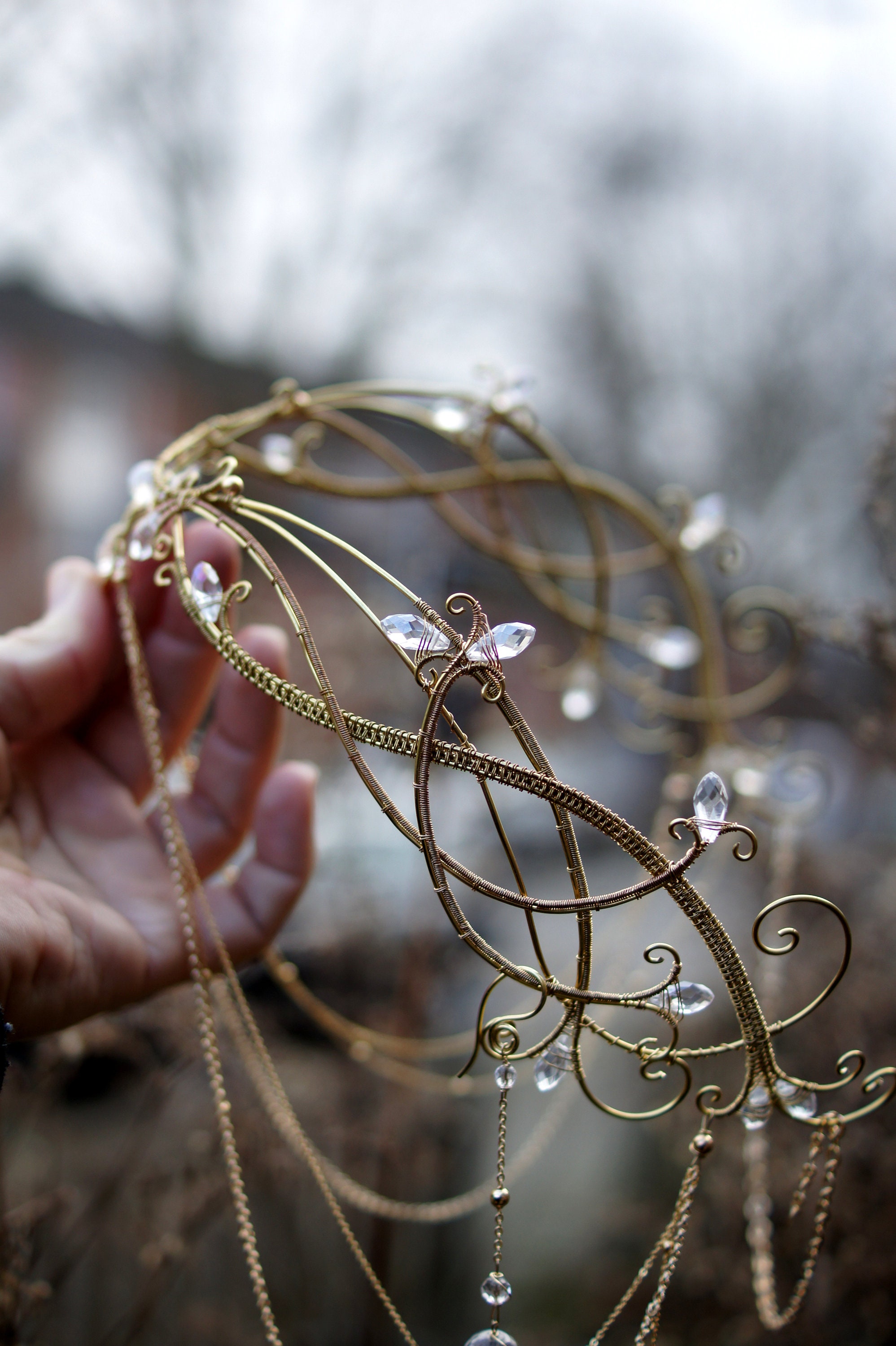 Elven Tiara Transformer. Wedding Circlet. Elvish Medieval Cosplay Hair ...