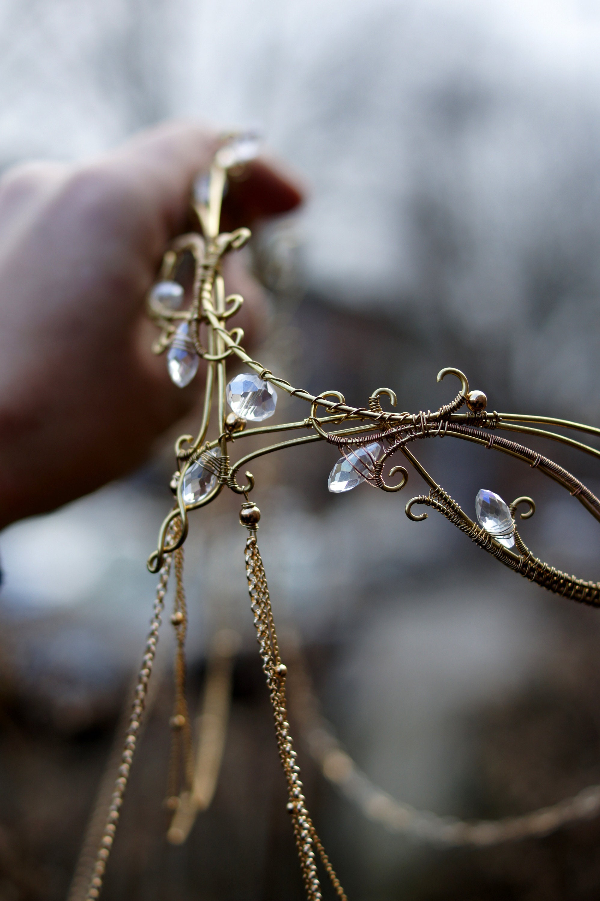 Elven Tiara Transformer. Wedding Circlet. Elvish Medieval Cosplay Hair ...