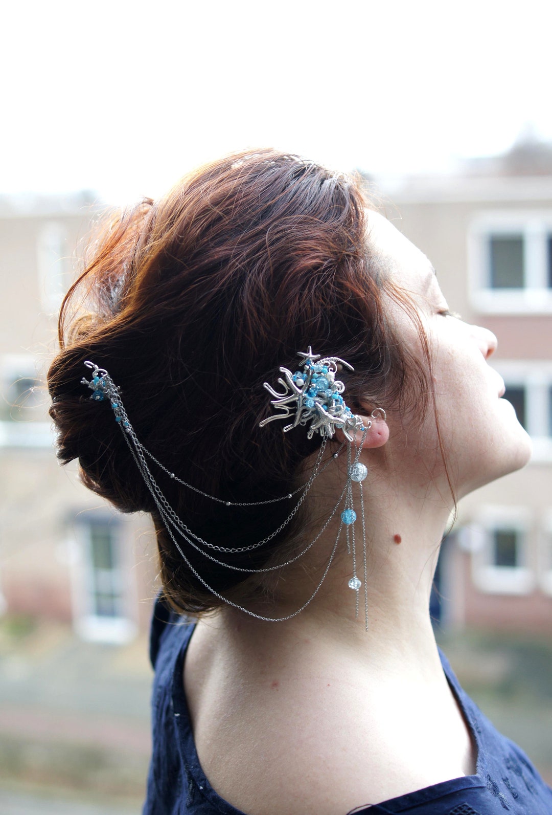 Mermaid Ear Cuff and Hair Pin - Etsy