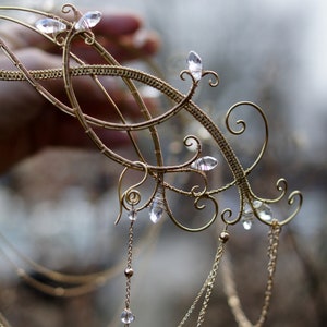 Elven Tiara Transformer. Wedding Circlet. Elvish Medieval Cosplay Hair ...