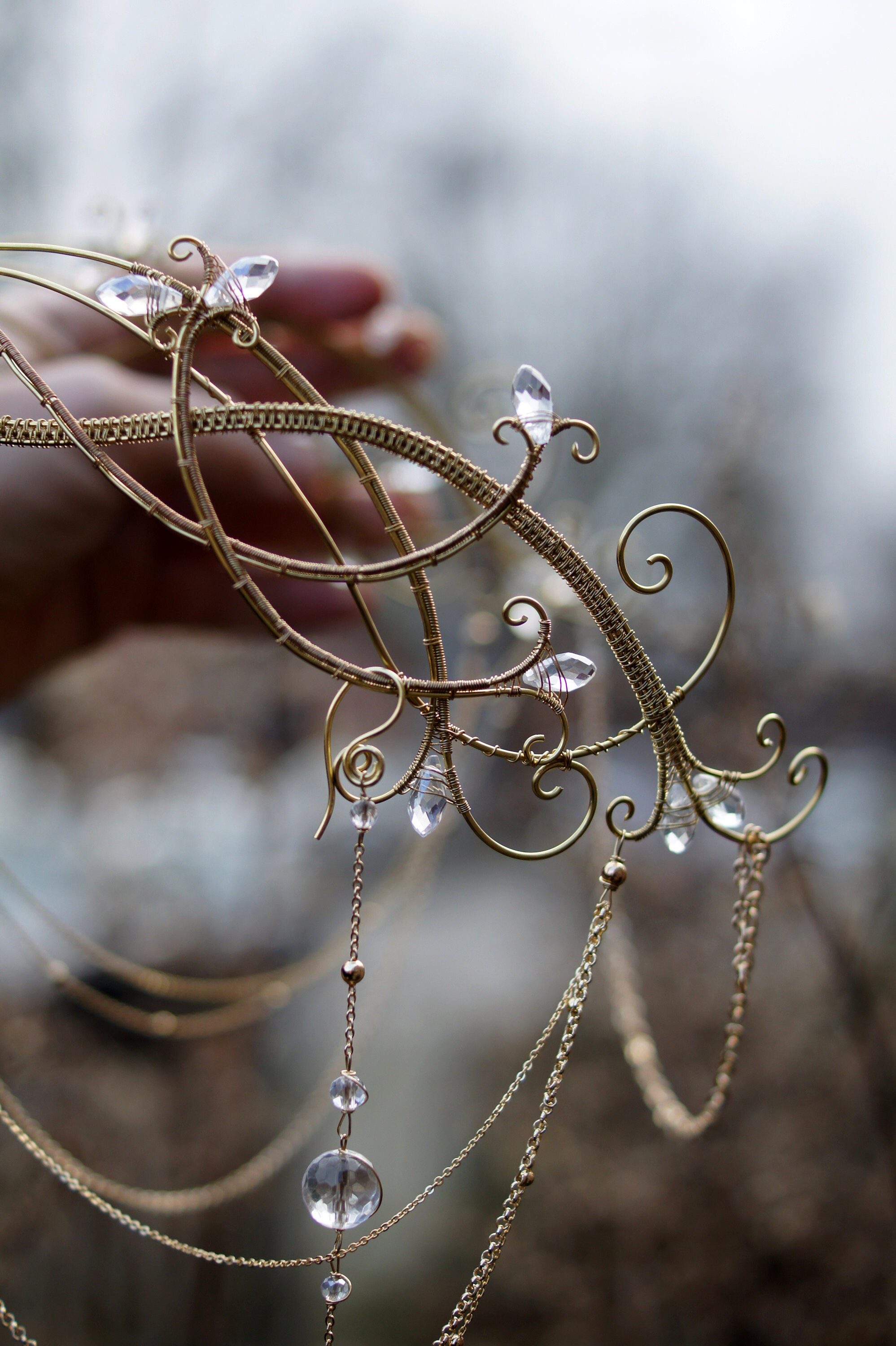 Elven Tiara Transformer. Wedding Circlet. Elvish Medieval Cosplay Hair ...