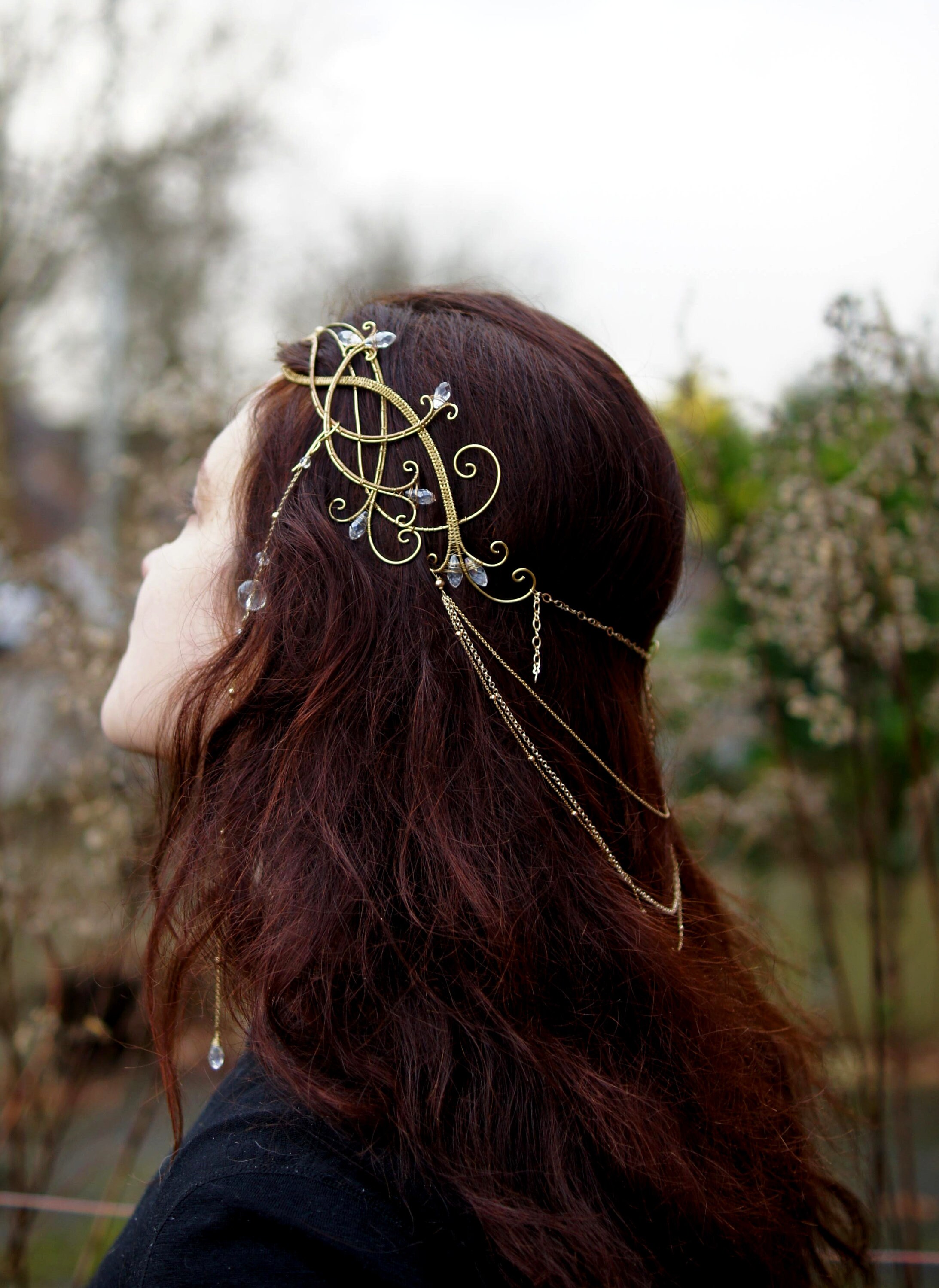 Elven Tiara Transformer. Wedding Circlet. Elvish Medieval Cosplay Hair ...