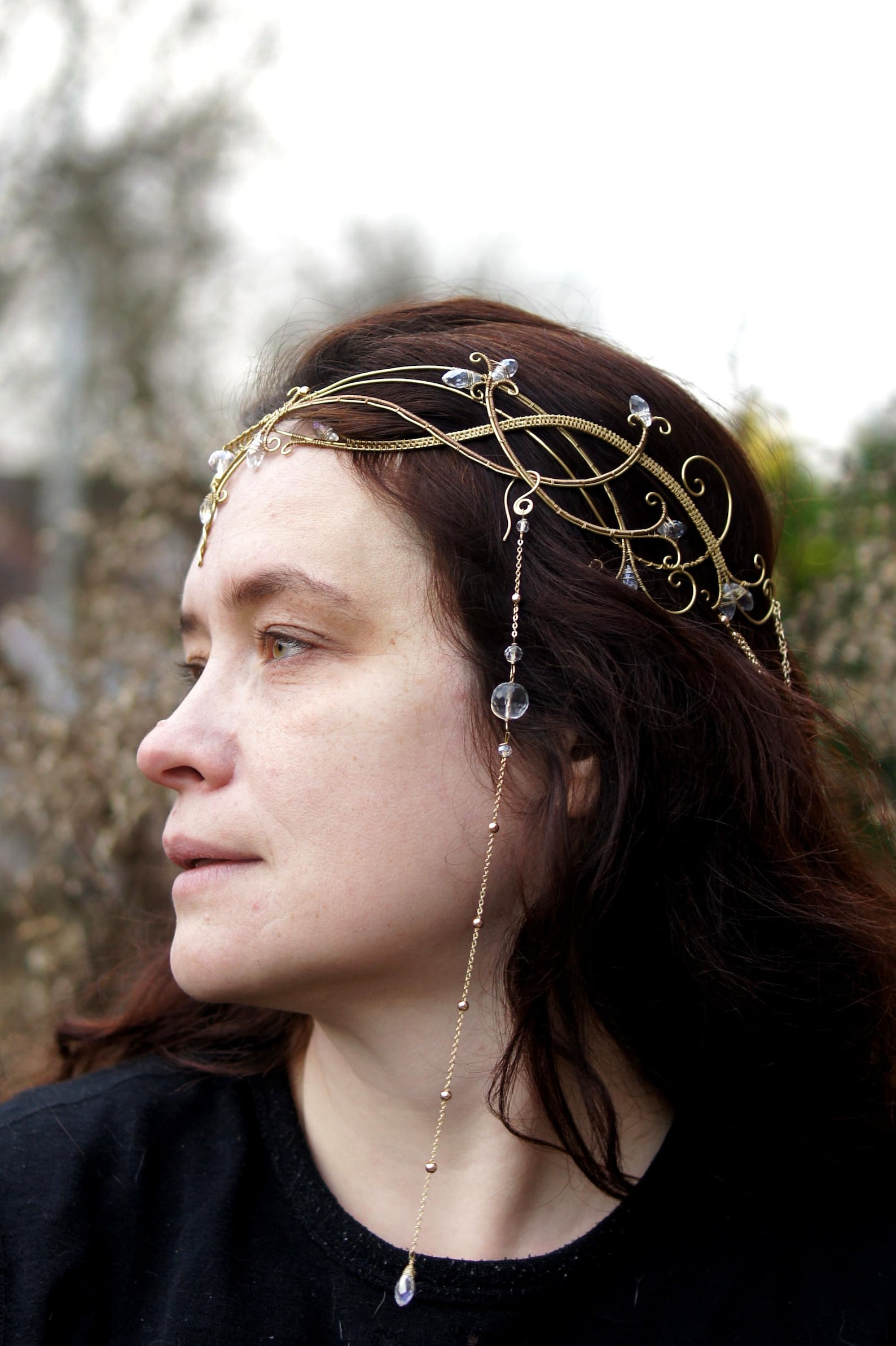 Elven Tiara Transformer. Wedding Circlet. Elvish Medieval Cosplay Hair ...