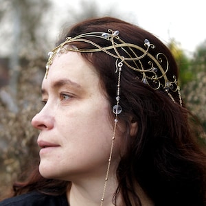 Elven Tiara Transformer. Wedding Circlet. Elvish Medieval Cosplay Hair ...