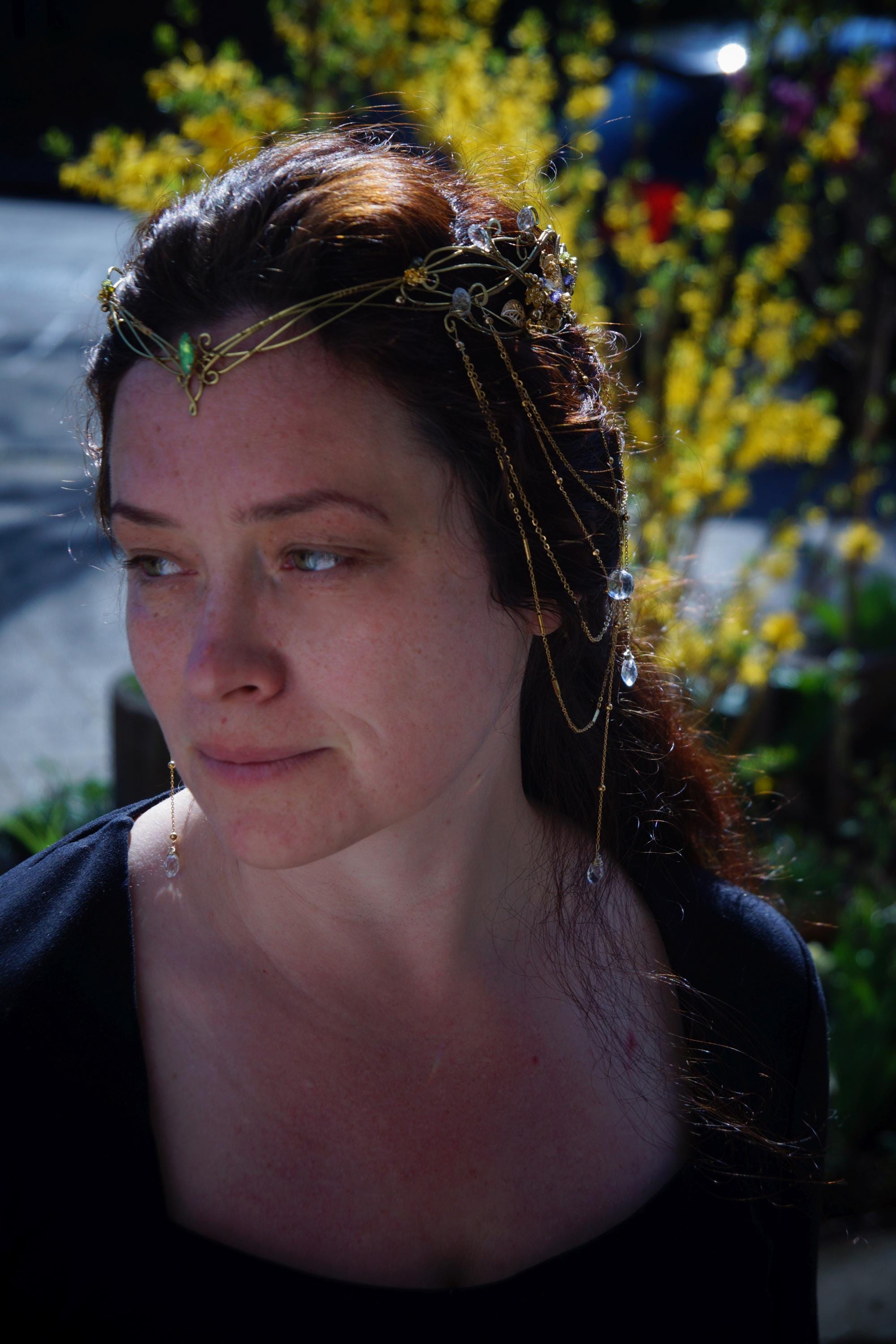 Elven Tiara. Crown. Wedding Circlet. Elvish Medieval Cosplay Hair ...