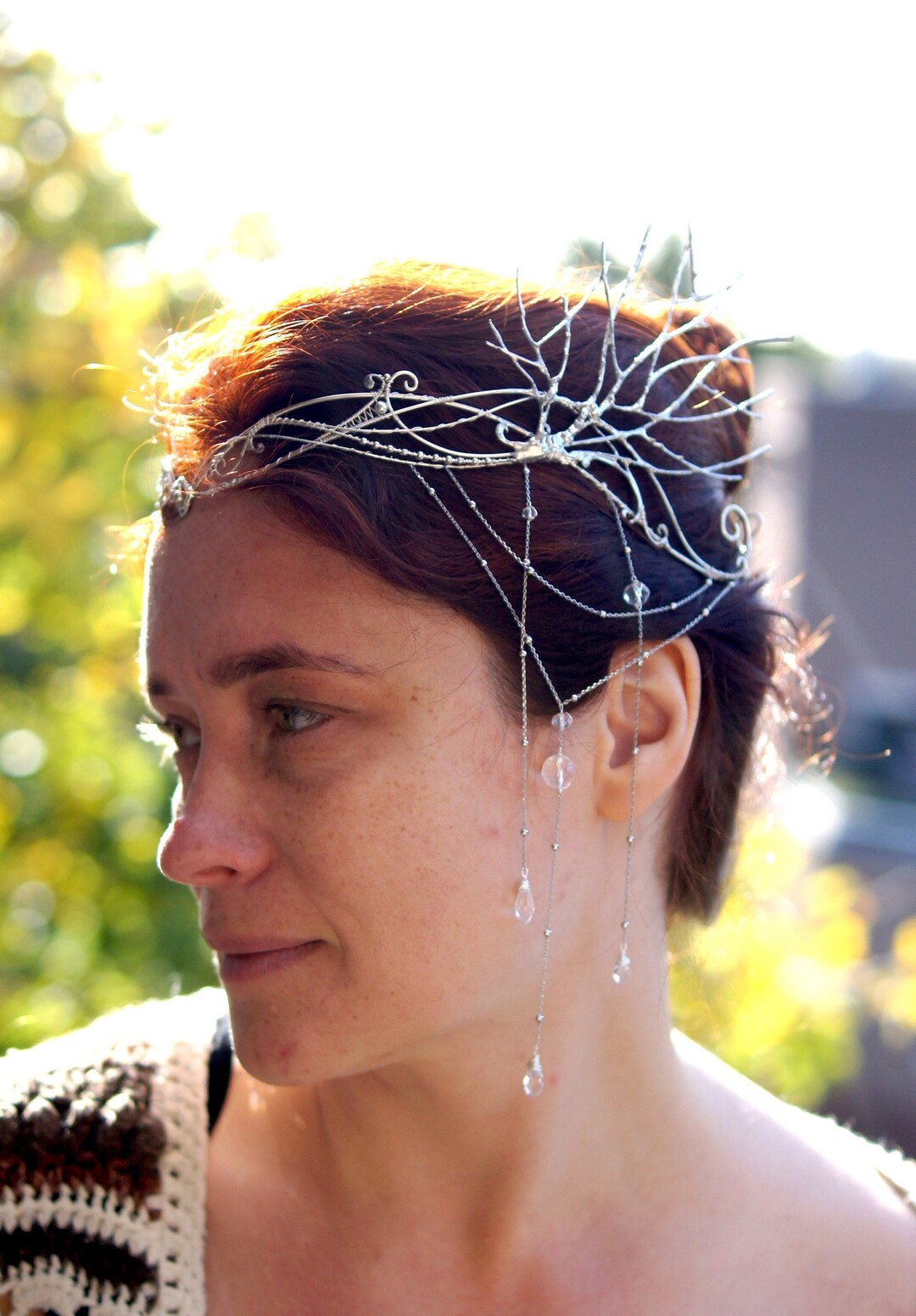 Large Tiara With Branches. Autum and Spring Tiara. Elven Circlet - Etsy