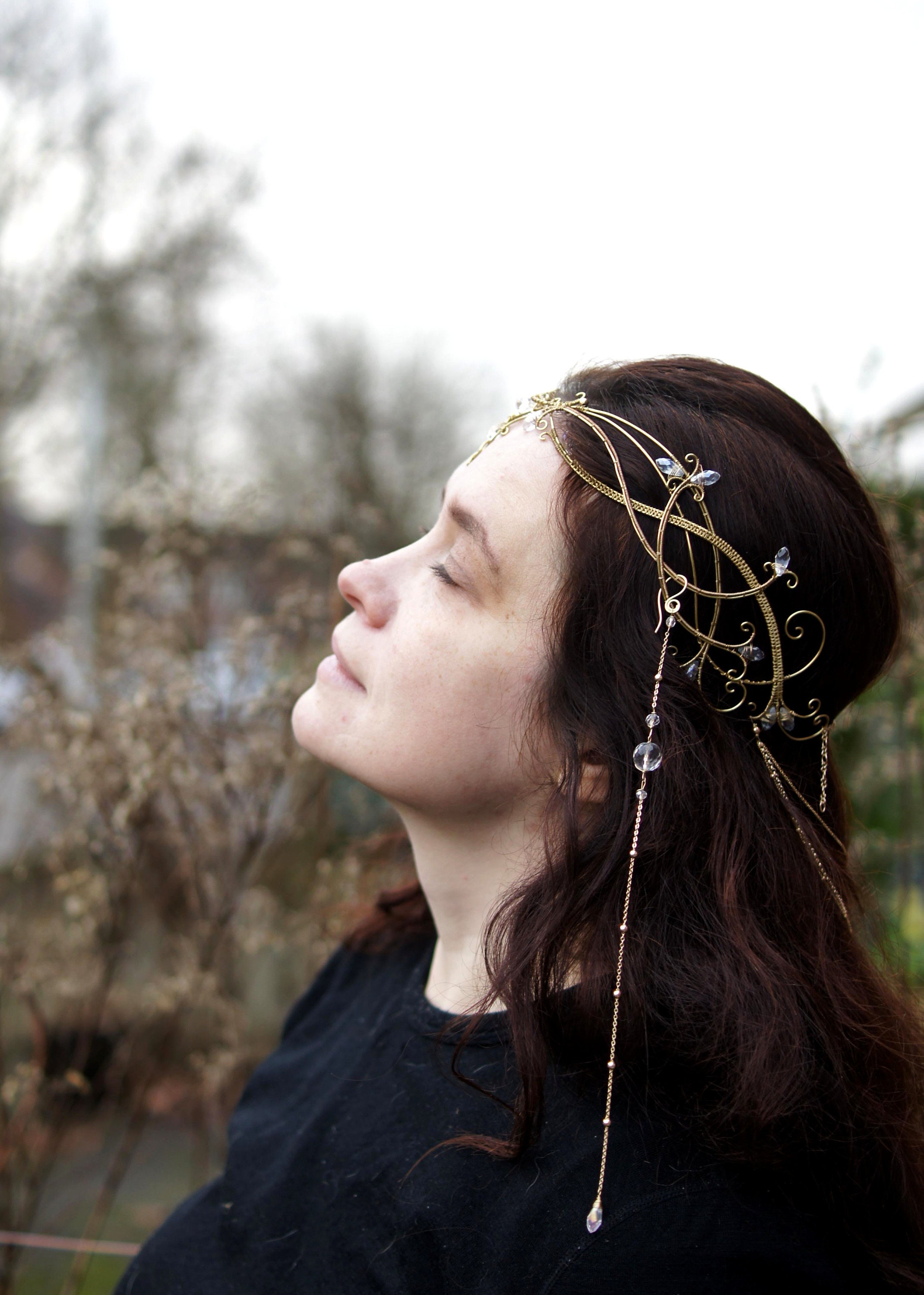 Elven Tiara Transformer. Wedding Circlet. Elvish Medieval Cosplay Hair ...