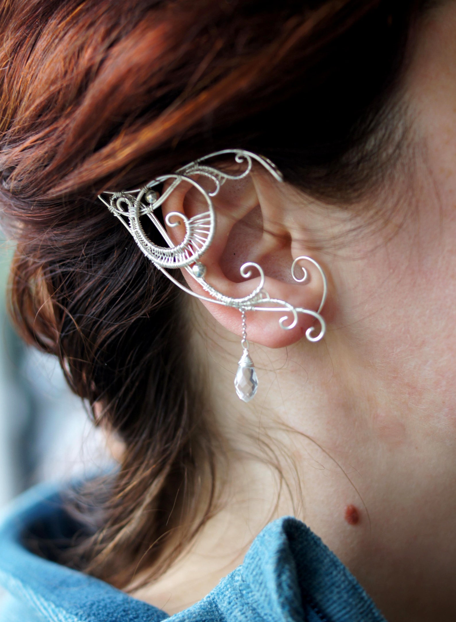 Celtic Elven Ear Cuffs, No Piercing, Elfears, Cosplay Items. Elvin Clip ...