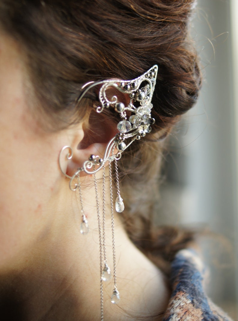 Metal Lace Elven Ear Cuffs. No Piercing. Cosplay Elf - Etsy