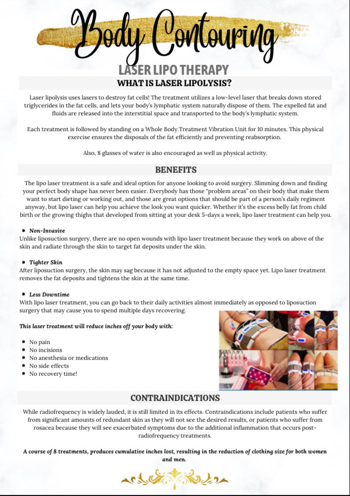 Body Contouring F.a.q.s Pack in Gold, Sculpting Tightening, Editable ...