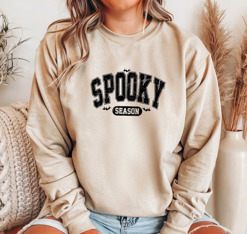 Spooky Season Sweatshirt, Retro Spooky Sweatshirt, Spooky Halloween ...