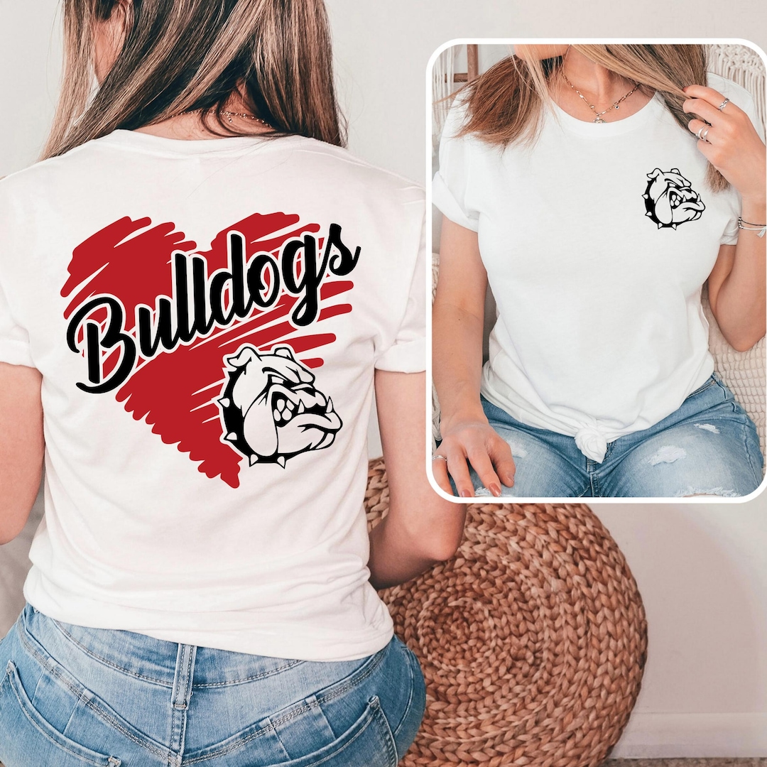 Bulldog Mascot Tshirt, Bulldog Shirt, Game Day Shirt, Bulldog Gameday T ...