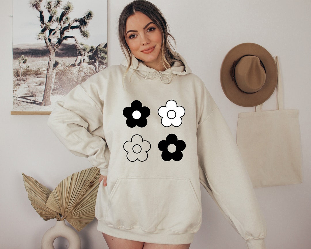 Daisy Flower Hoodie, Wildflower Hoodie, Floral Hoodie Gift, Mothers Day ...