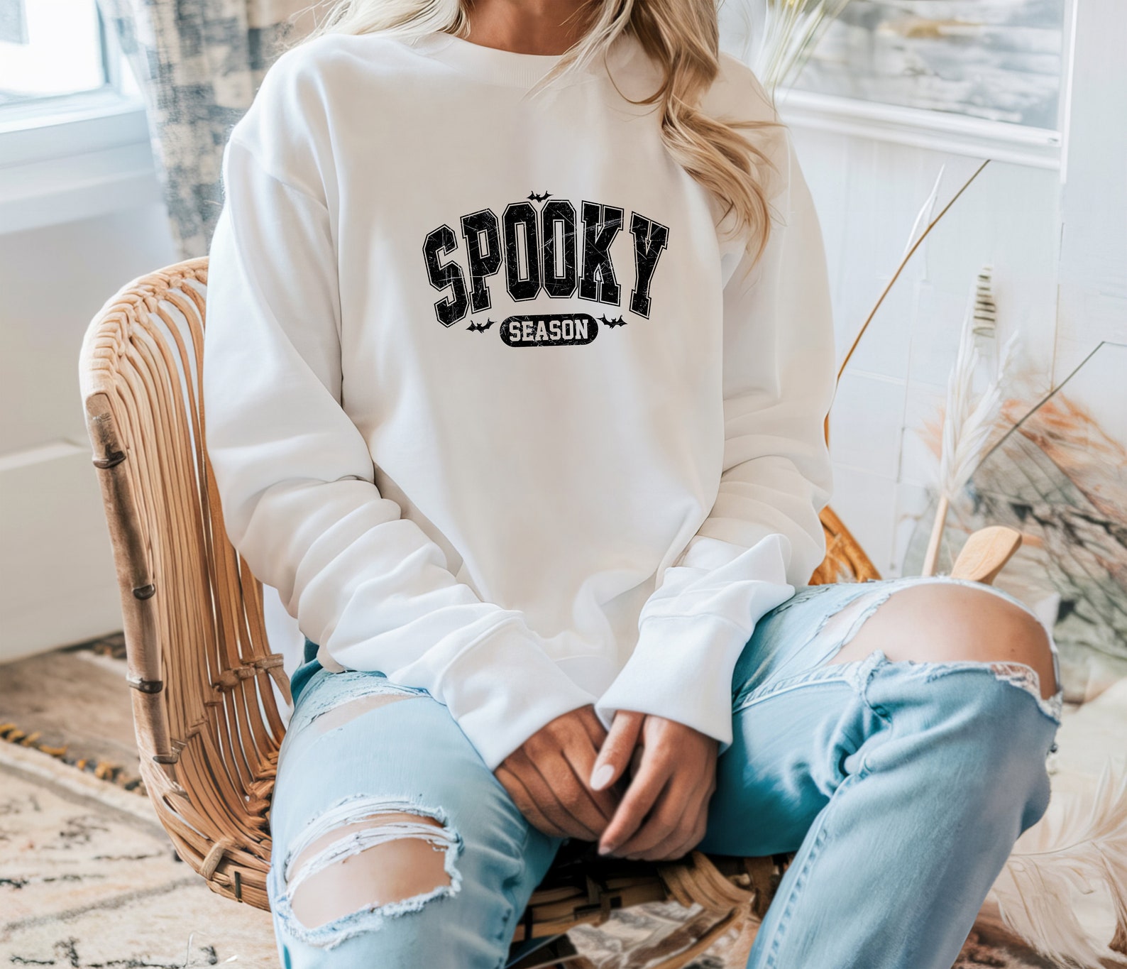 Spooky Season Sweatshirt, Retro Spooky Sweatshirt, Spooky Halloween ...