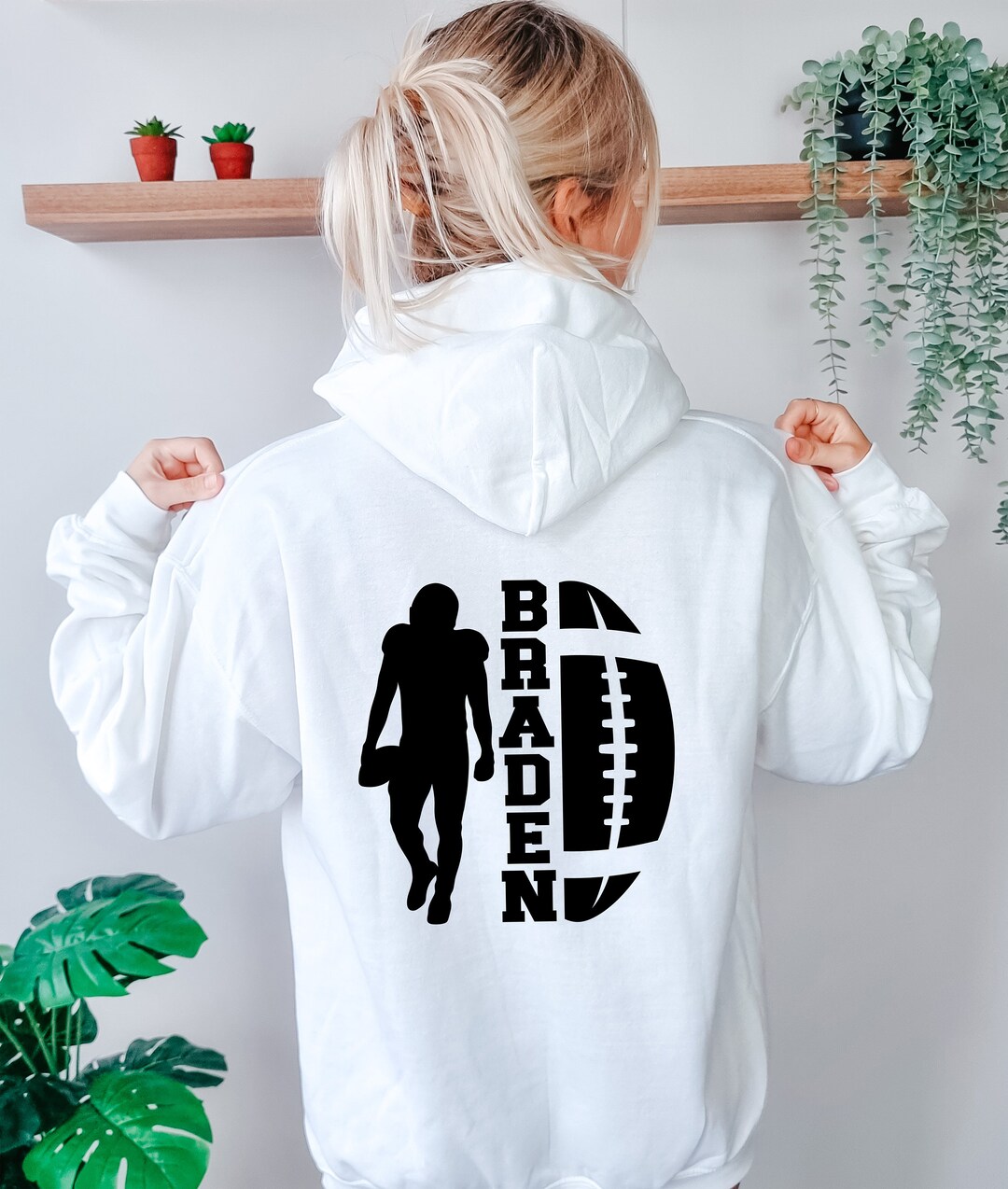 Football Hoodie, Cute Football Hoodie, Game Day Hoodie, Baseball Hoodie ...