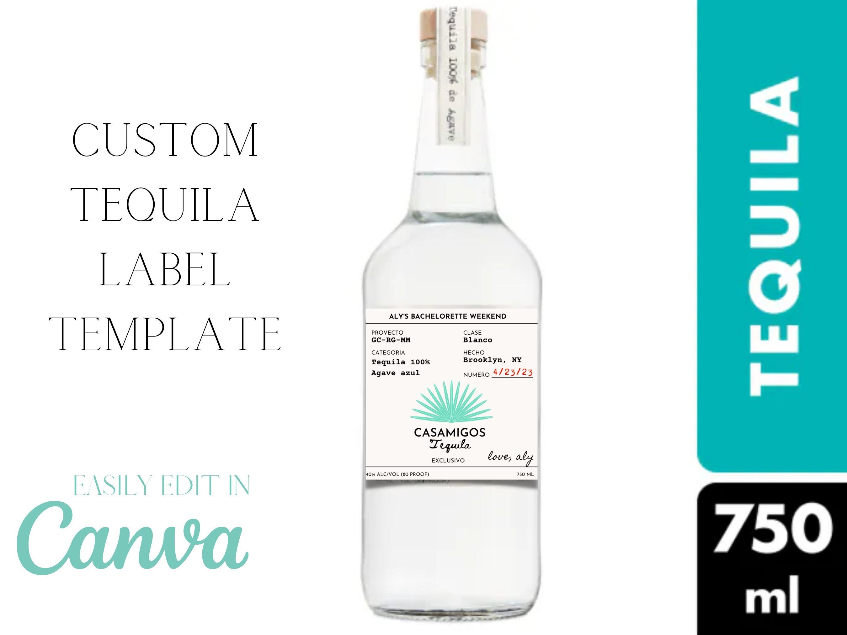 Tequila Label Template
