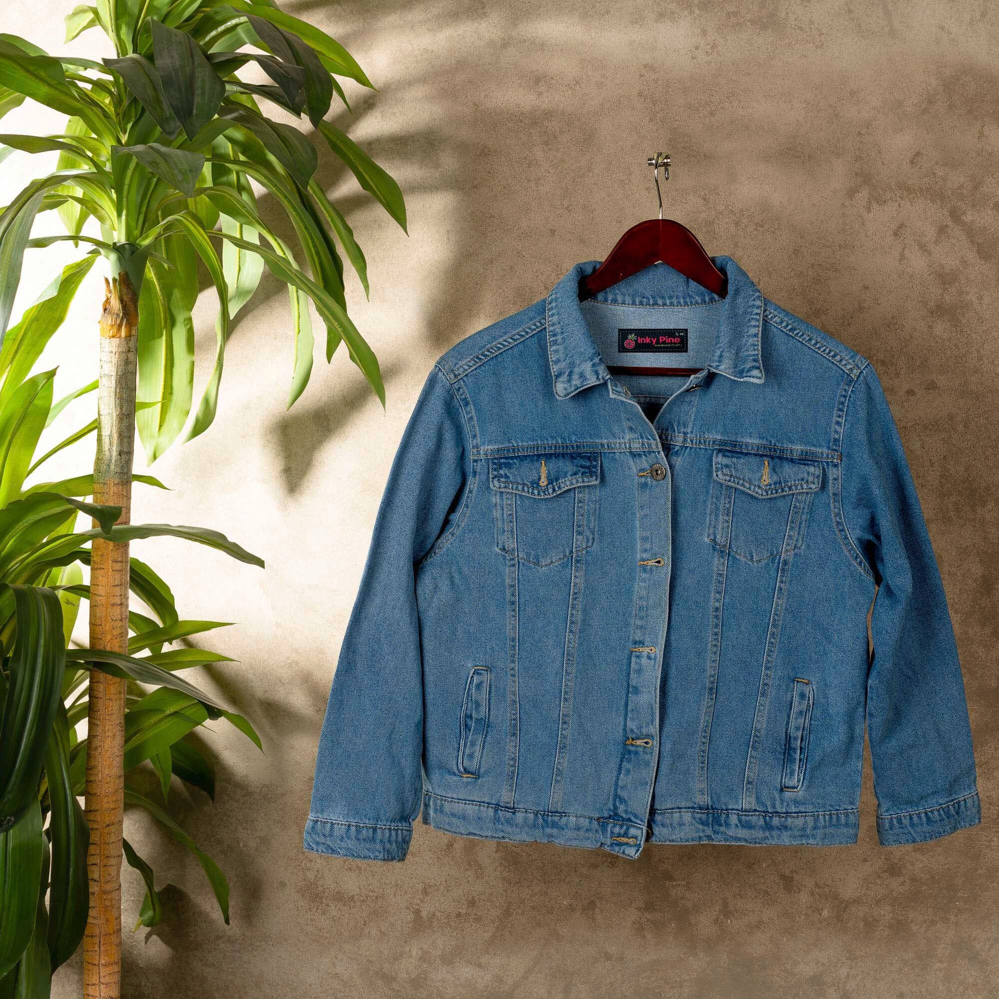 Various Faces Hand-painted Jean Jacket Unique Fashion Creative Style ...