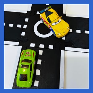Mega Road Track - Table Top Toy Car Road Track - Imagination Building ...