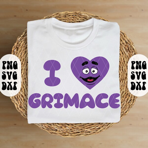 Grimace Svg - Etsy