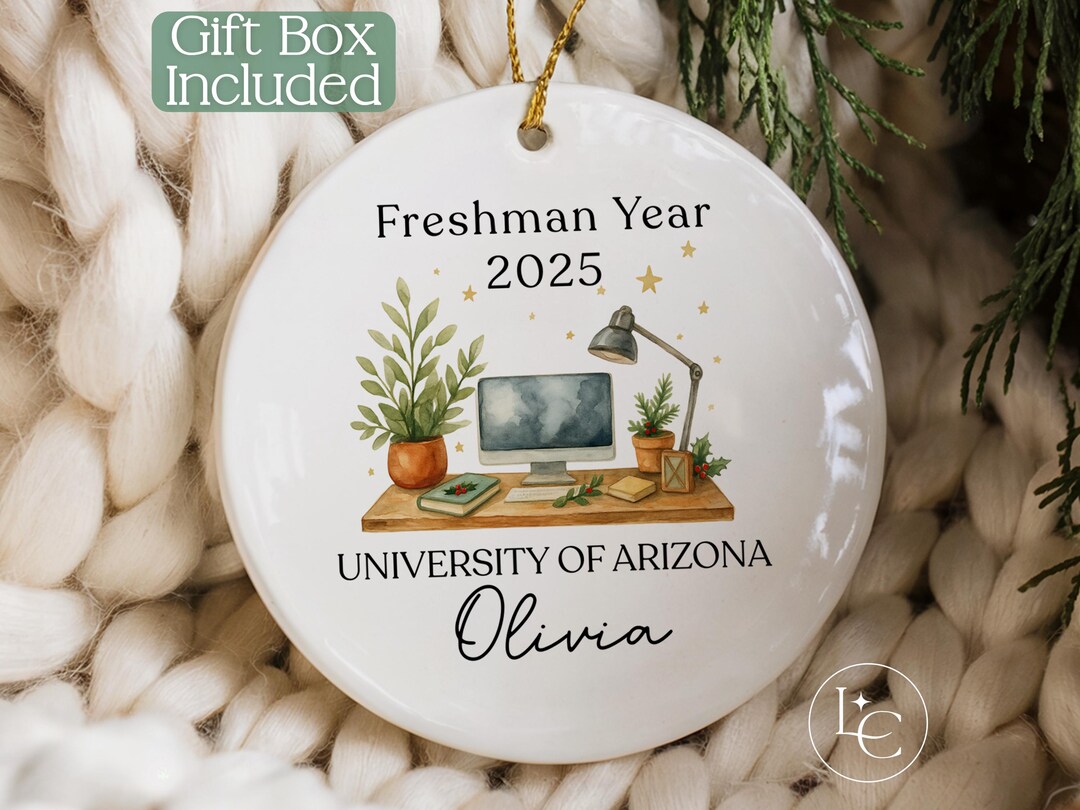 Freshman Ornament, First Year at College, Personalized Freshman Year ...