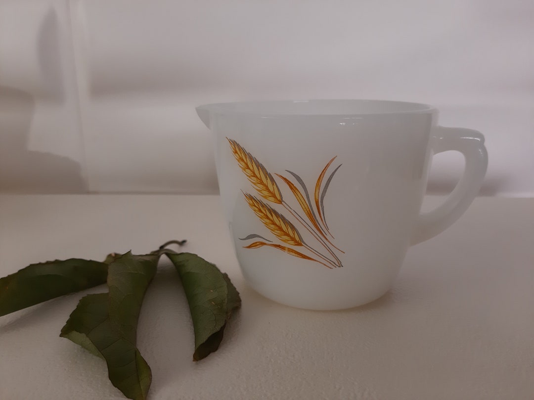 Creamer Anchor Hocking Fire King Pattern Wheat, 50's, Vintage - Etsy