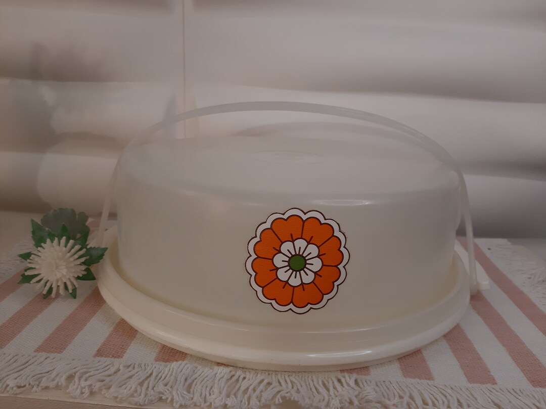 Transport Box for Cakes, Tarts, Tarts, With Handle, Tupperware, 1970 ...