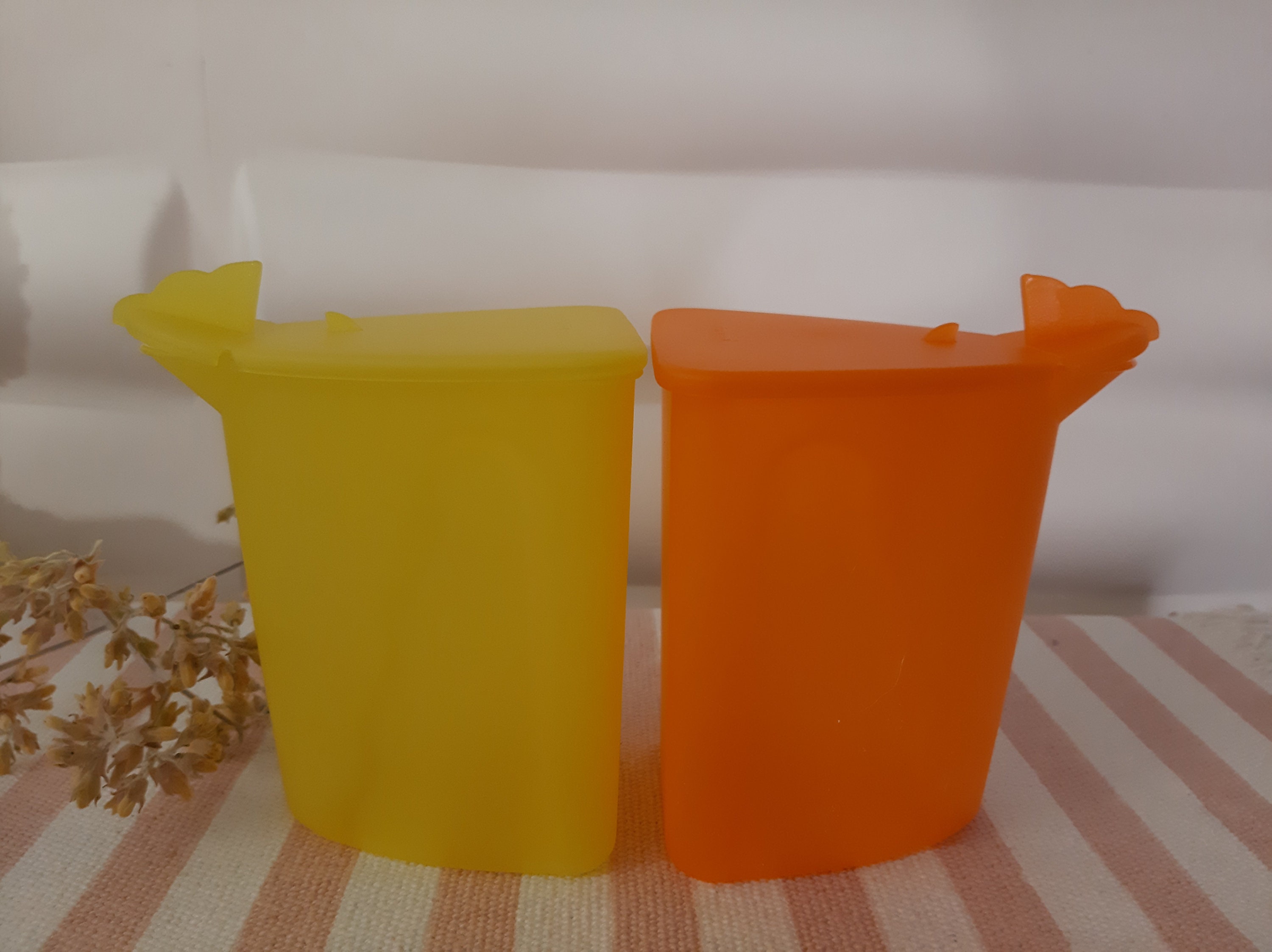 Tupperware Sugar Bowl and Milk Jug Set, With Carrying Stand, 1990 ...