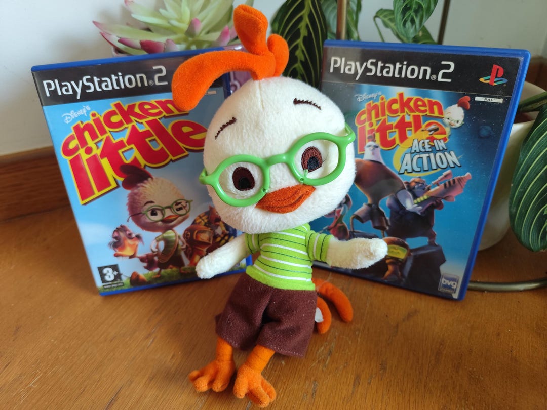 Chicken Little Plush Toy and Playstation 2 Games - Etsy