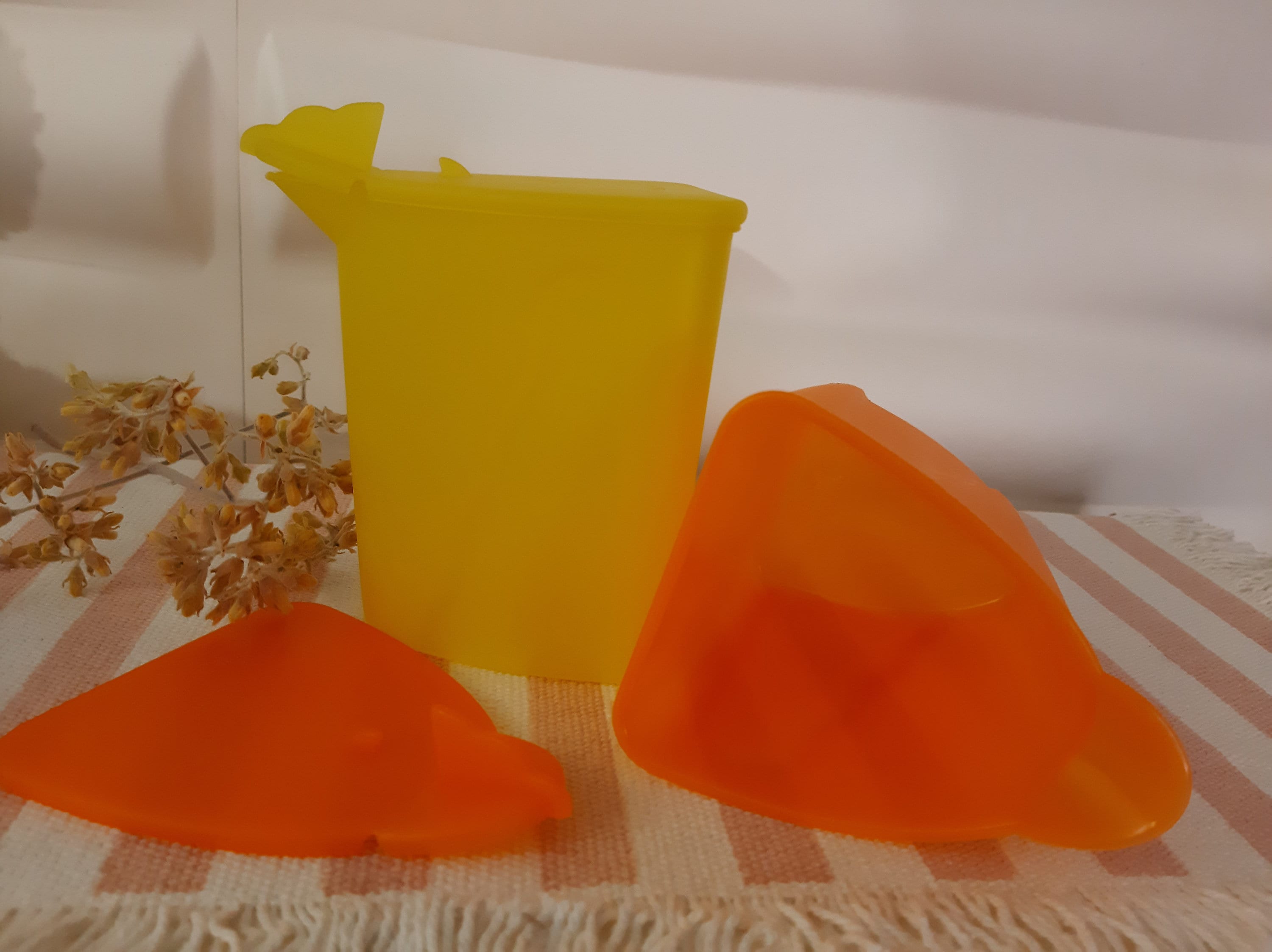 Tupperware Sugar Bowl and Milk Bowl Set, With Transport Stand, 1990 ...