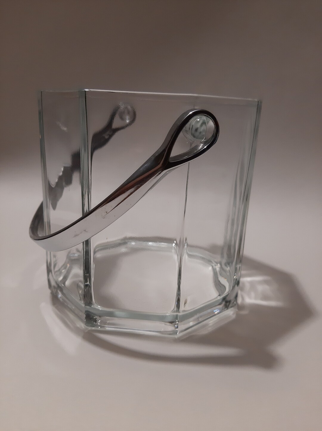 Arcoroc France Octagonal Ice Bucket, Octime Clear, Vintage - Etsy