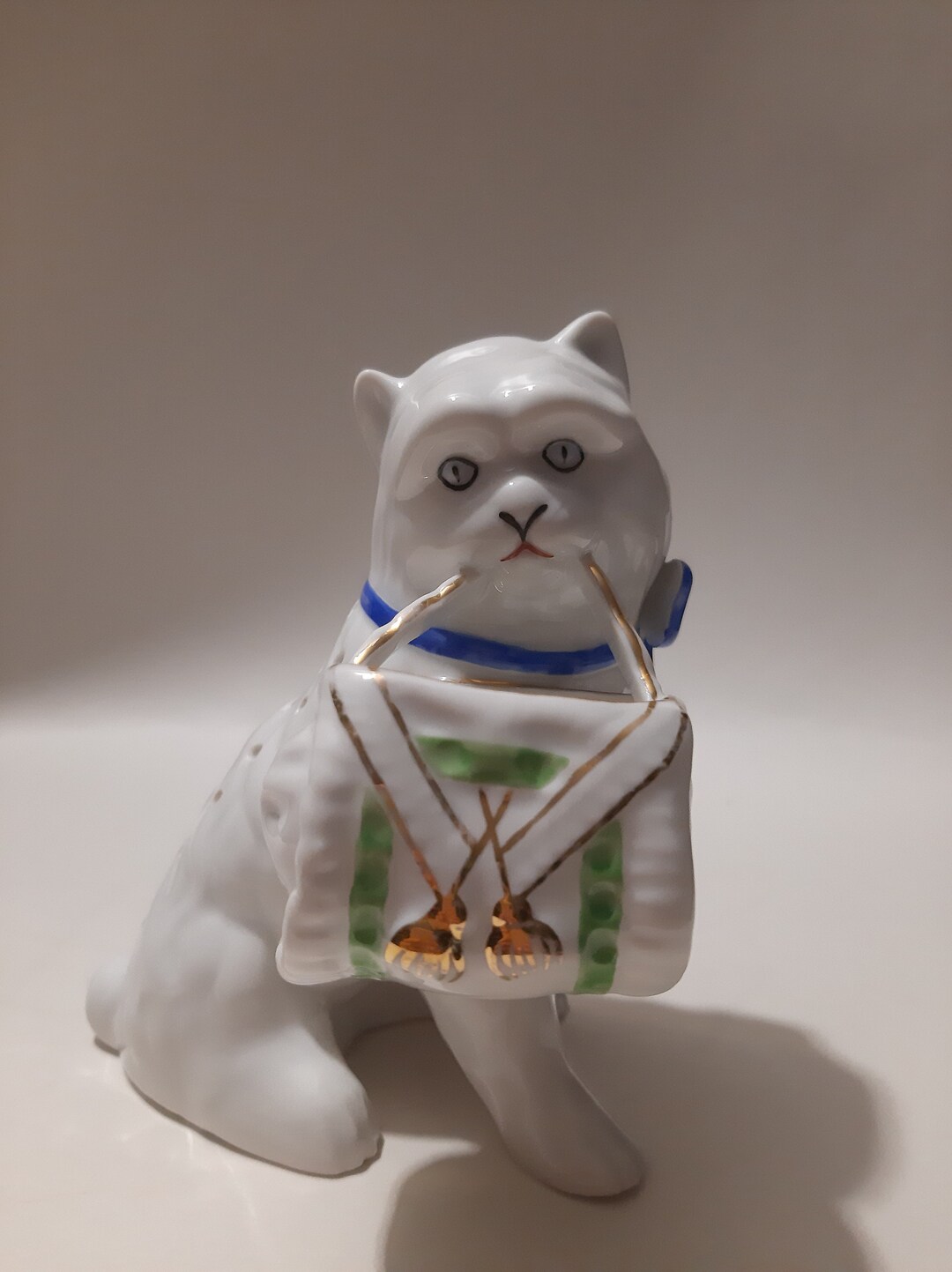 Cat Toothpick Holder, in Porcelain, S.P. Coimbra, Portugal, Vintage - Etsy