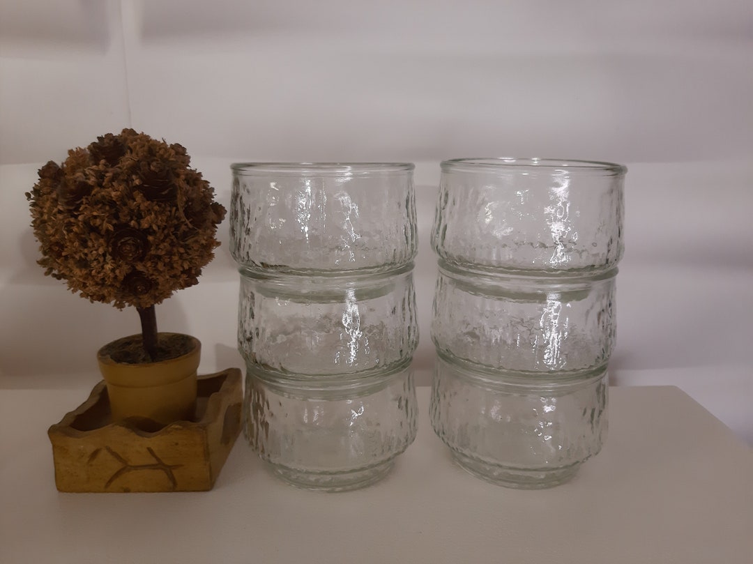 Set of 6 Textured Dessert, Cocktail, Sundae Glasses, RAVENHEAD SIESTA ...