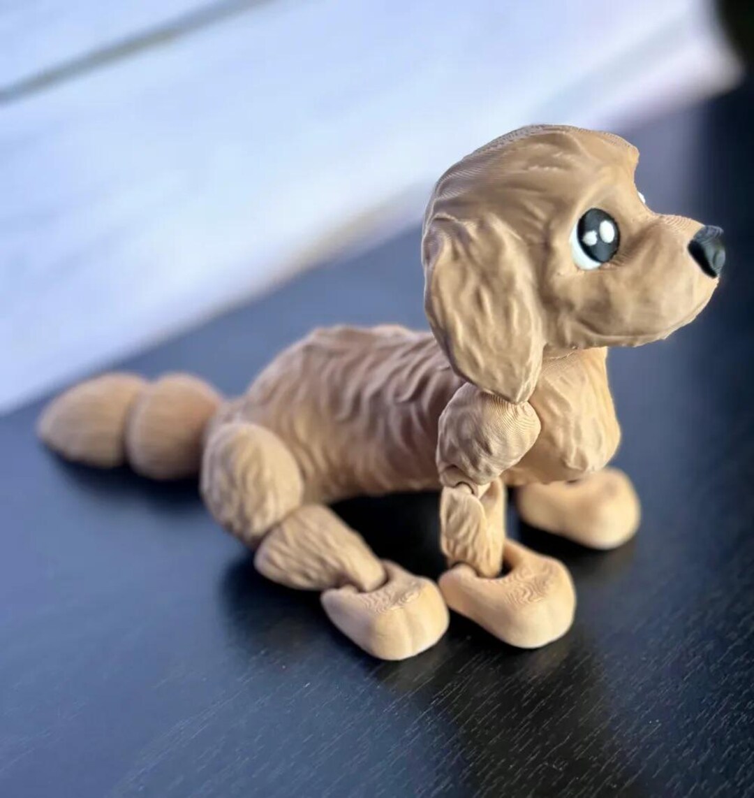 Articulated Poodle Dog Stl File for 3d Printing Dog Lovers Gift Pet ...
