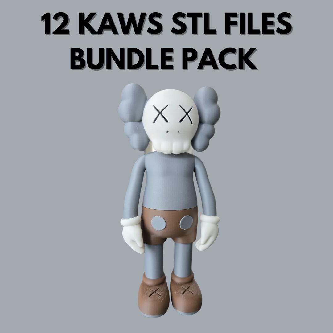 12 PACK KAWS STL Files Bundle Pack for 3d Printing - Etsy