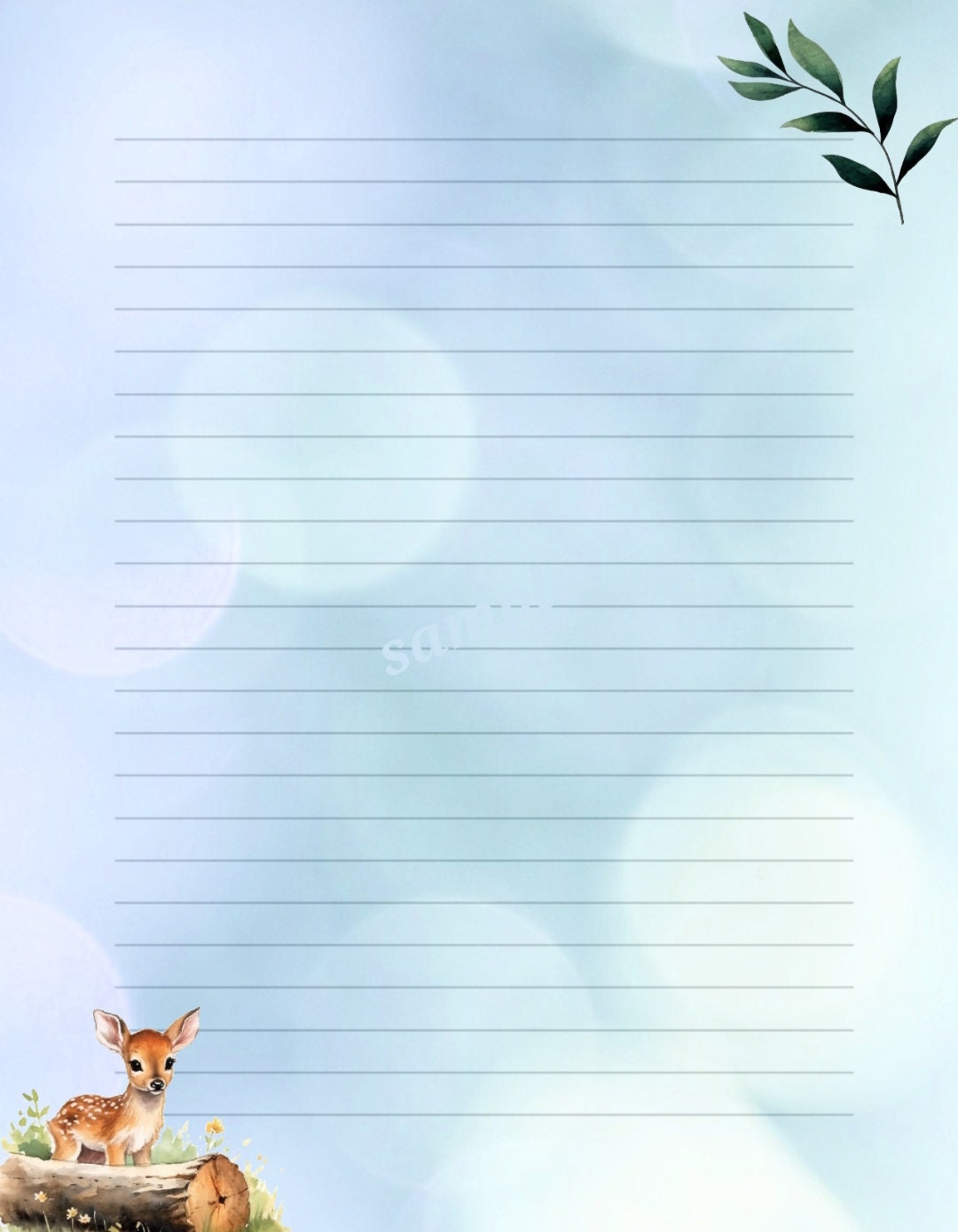 Large Set Stationery Pages Writing Paper Notebook Paper - Etsy