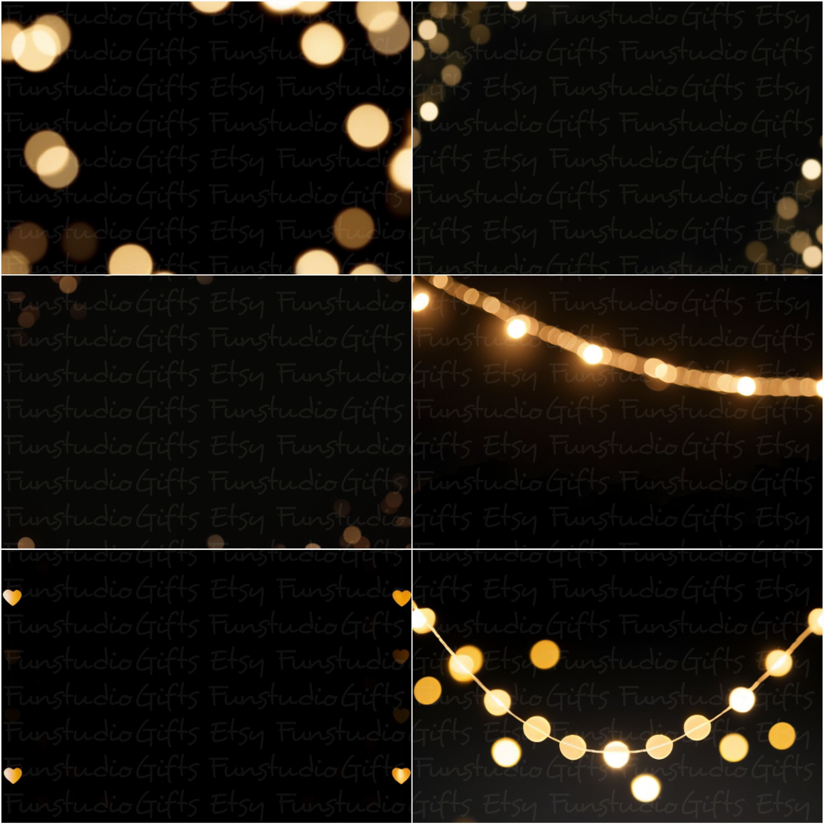12 Rectangular Bokeh Border Overlays Gold Bokeh Filter Wedding Bokeh Presets Holiday Border ...