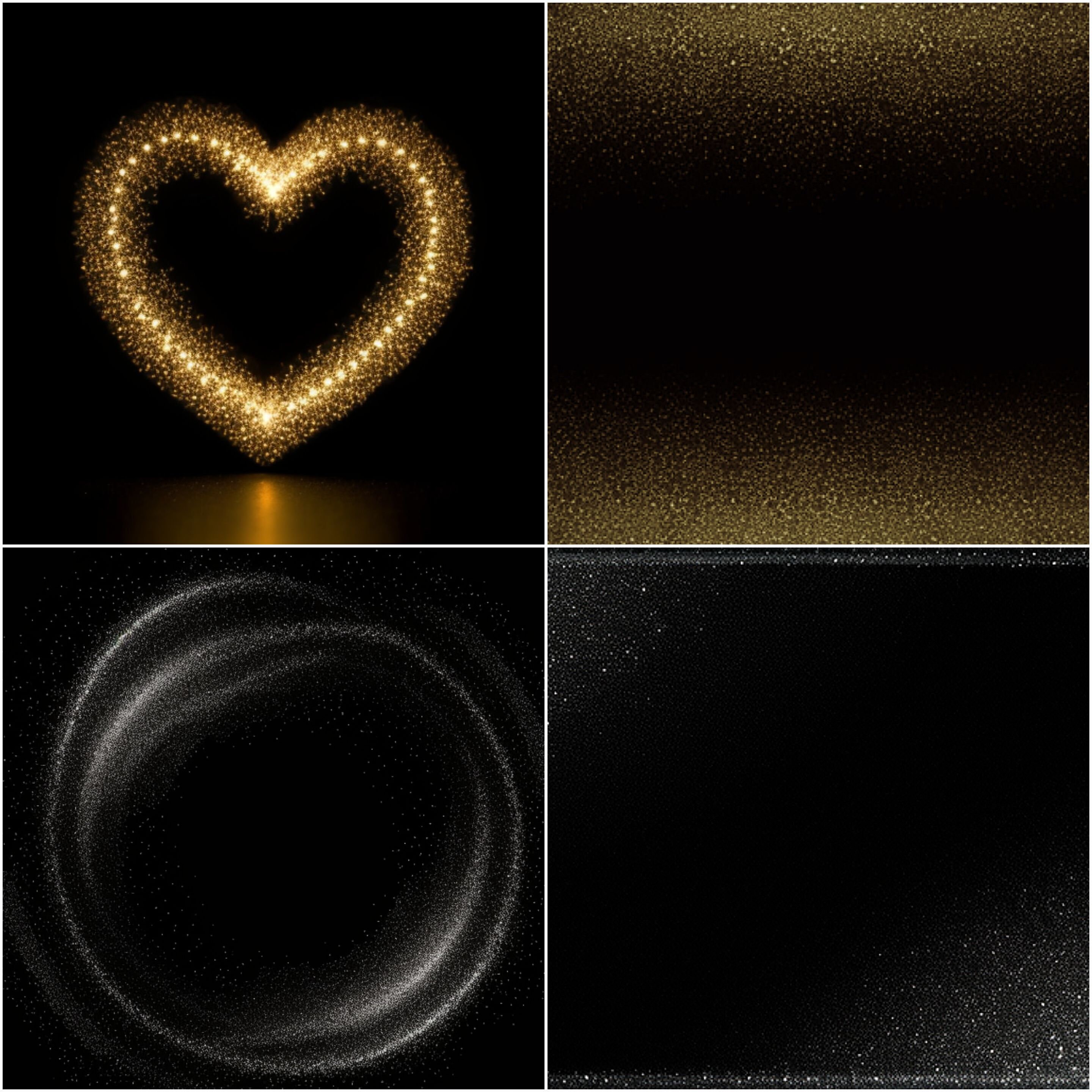 Glitter Border Overlays Love Photo Frame Overlay Romance Love Overlays ...