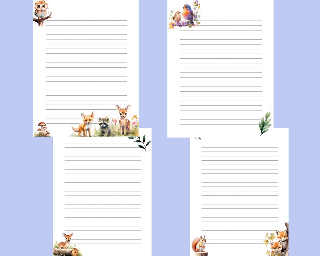 Stationery Paper Set Writing Paper Notebook Paper Penpal Lined Paper ...