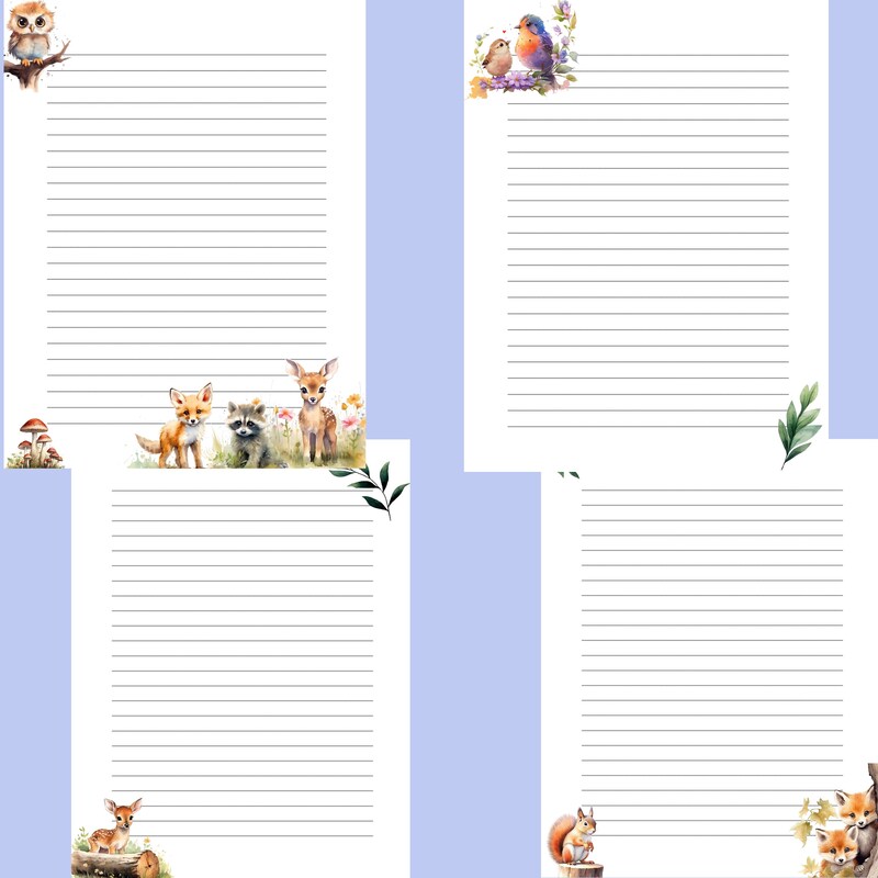 Animals Stationary Set - Etsy