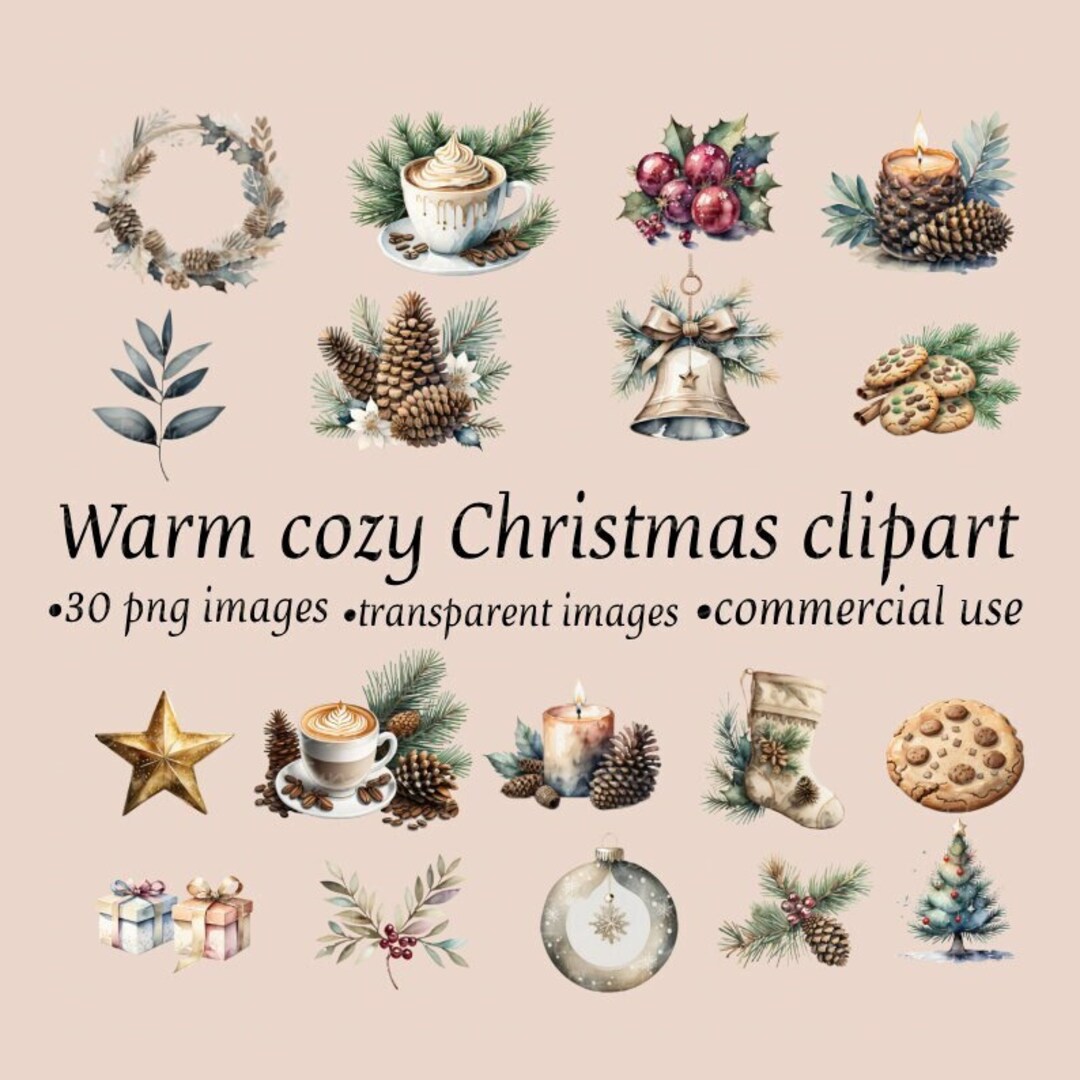 Warm and Cozy Christmas Clipart Holiday Transparent Images Winter ...
