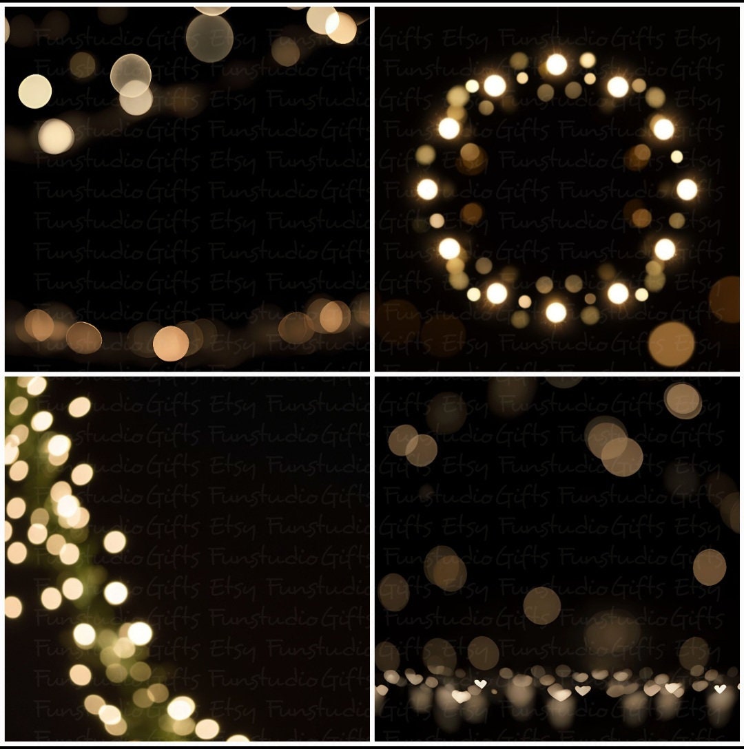 12 Bokeh Border Overlays Gold Overlays Bokeh Filter Wedding Overlay Bokeh Party Holiday Bokeh ...