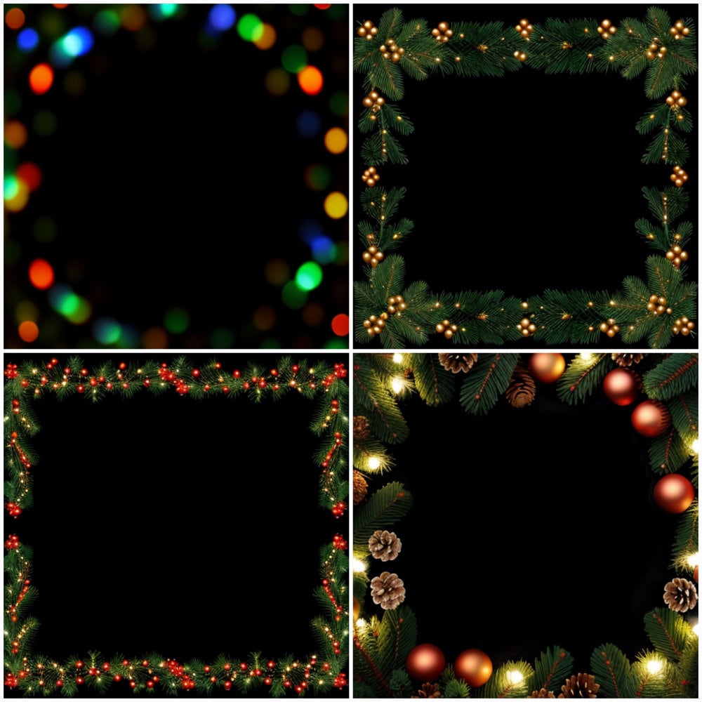 13 Colorful Bokeh Overlays Christmas Overlays Filter Party Bokeh ...