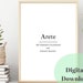 Arete Simple Definition, Printable Poster, Print at Home, Digital ...