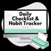 Printable Daily Checklist & Habit Tracker - 2 Printable Planners PDF - Etsy